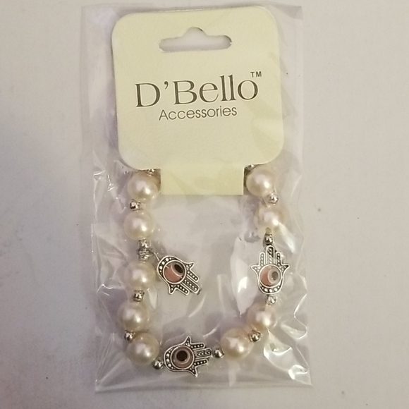 D'Bello | Jewelry | Nwt Hamsa Hand Bracelet | Poshmark